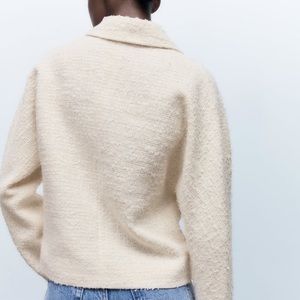 Zara | Jackets & Coats | Zara Textured Blazer | Poshmark